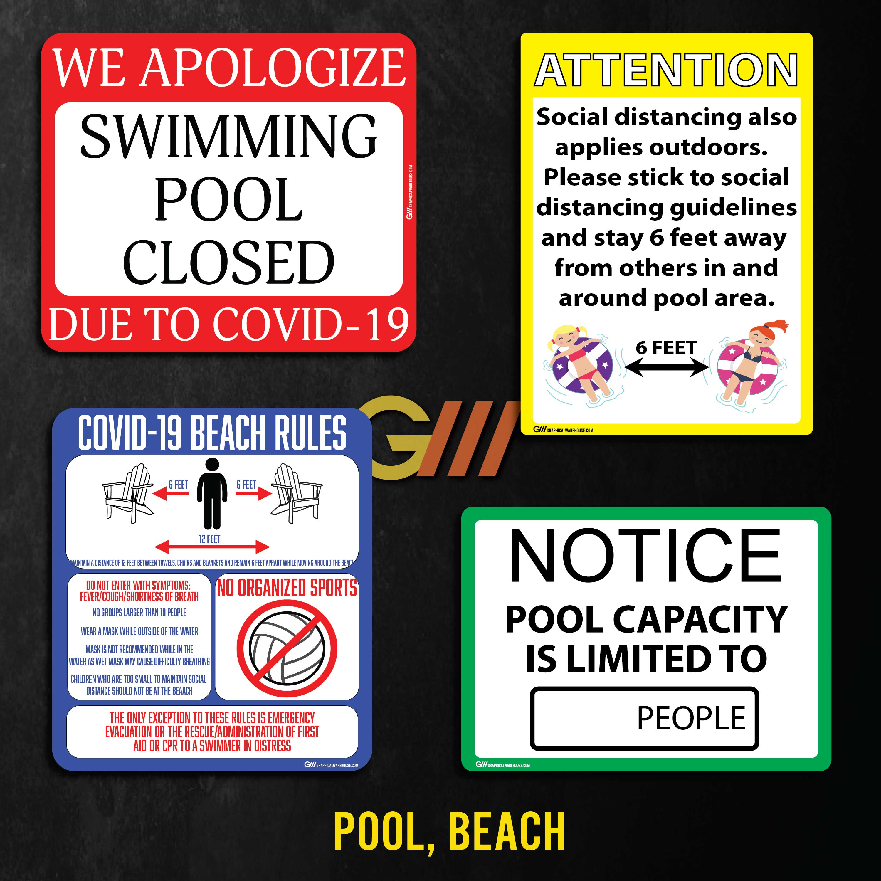 Pool, Beach, Park – Graphical Warehouse