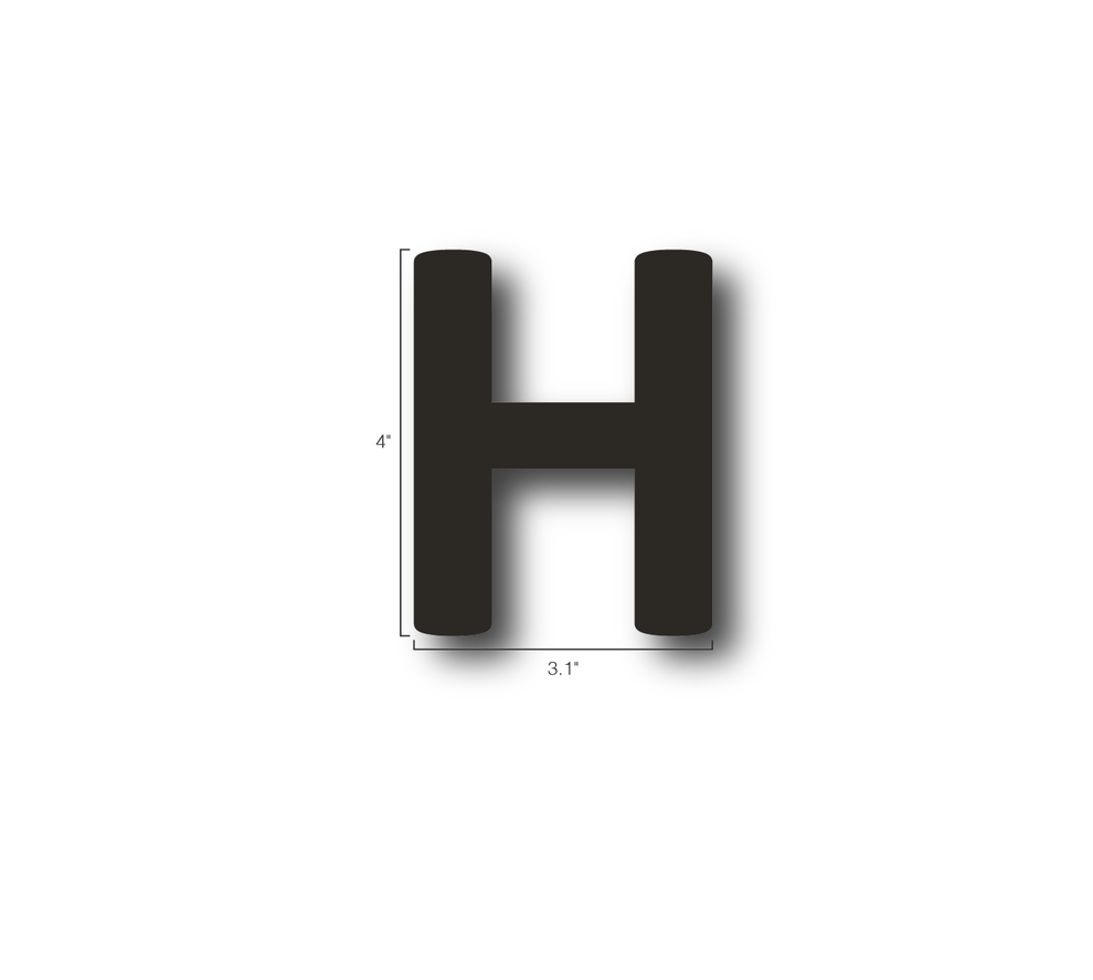 Alphabet Single Letters- H – Graphical Warehouse