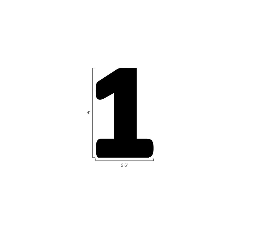 Single Numbers- 1 – Graphical Warehouse